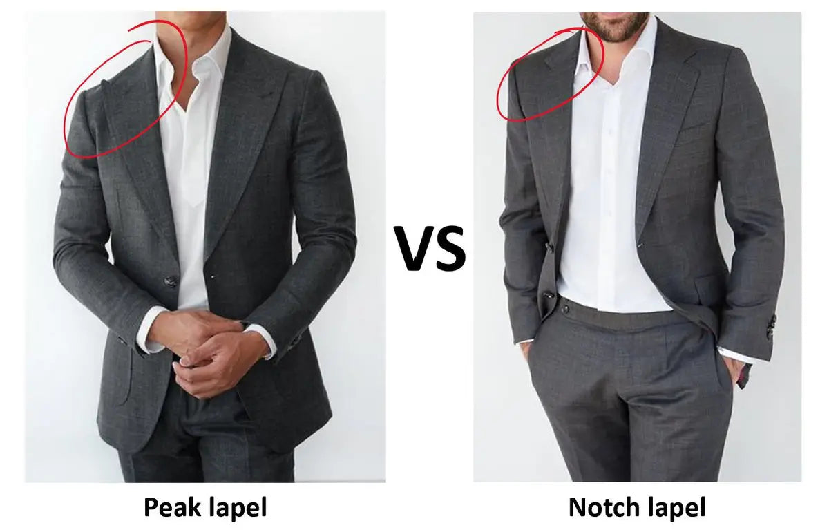 Peak Lapel vs. Notch Lapel: Choosing the Right Suit Lapel for Every ...