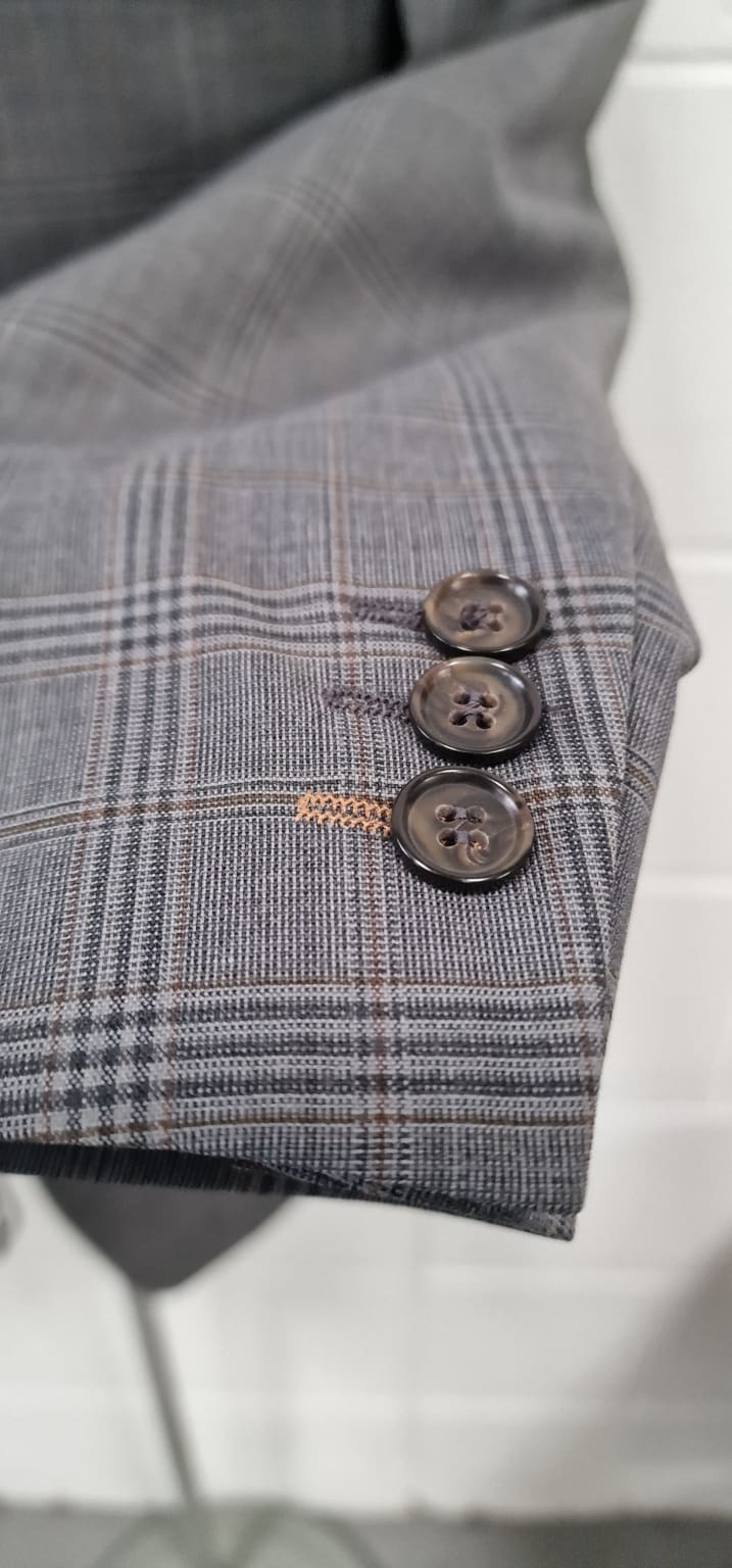 Barucci | Barucci Howard Men's Grey Prince of Wales Check 3-Piece Suit ...