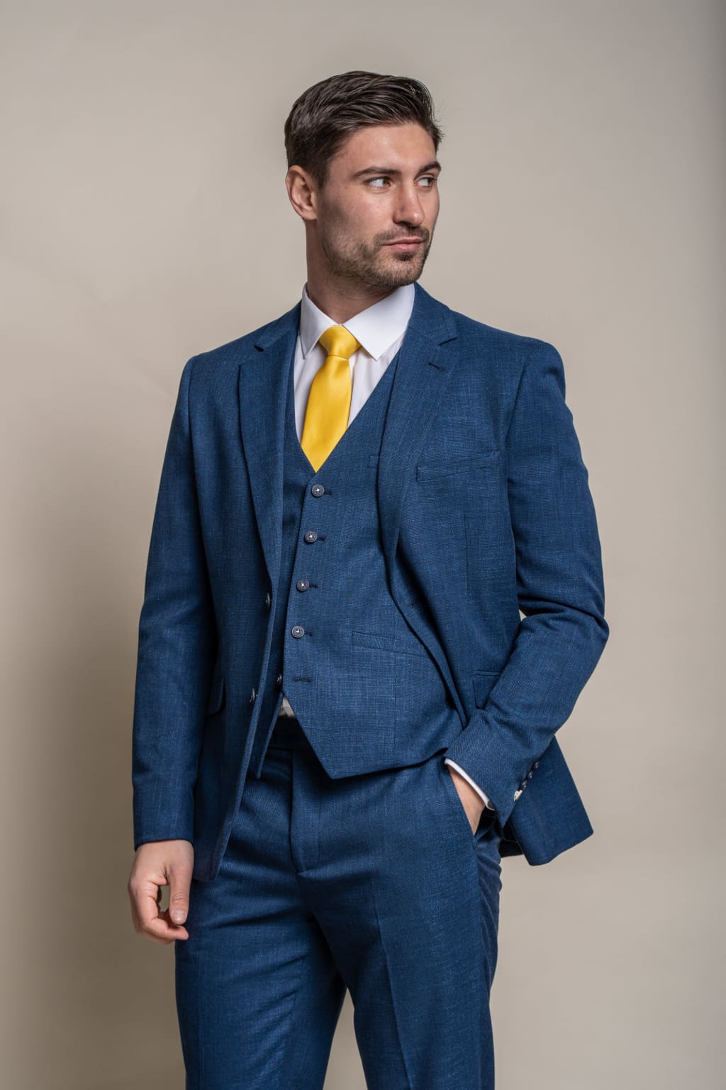 Cavani | Cavani Miami Blue 3 Piece Suit - MENSWEARR - House of Menswear
