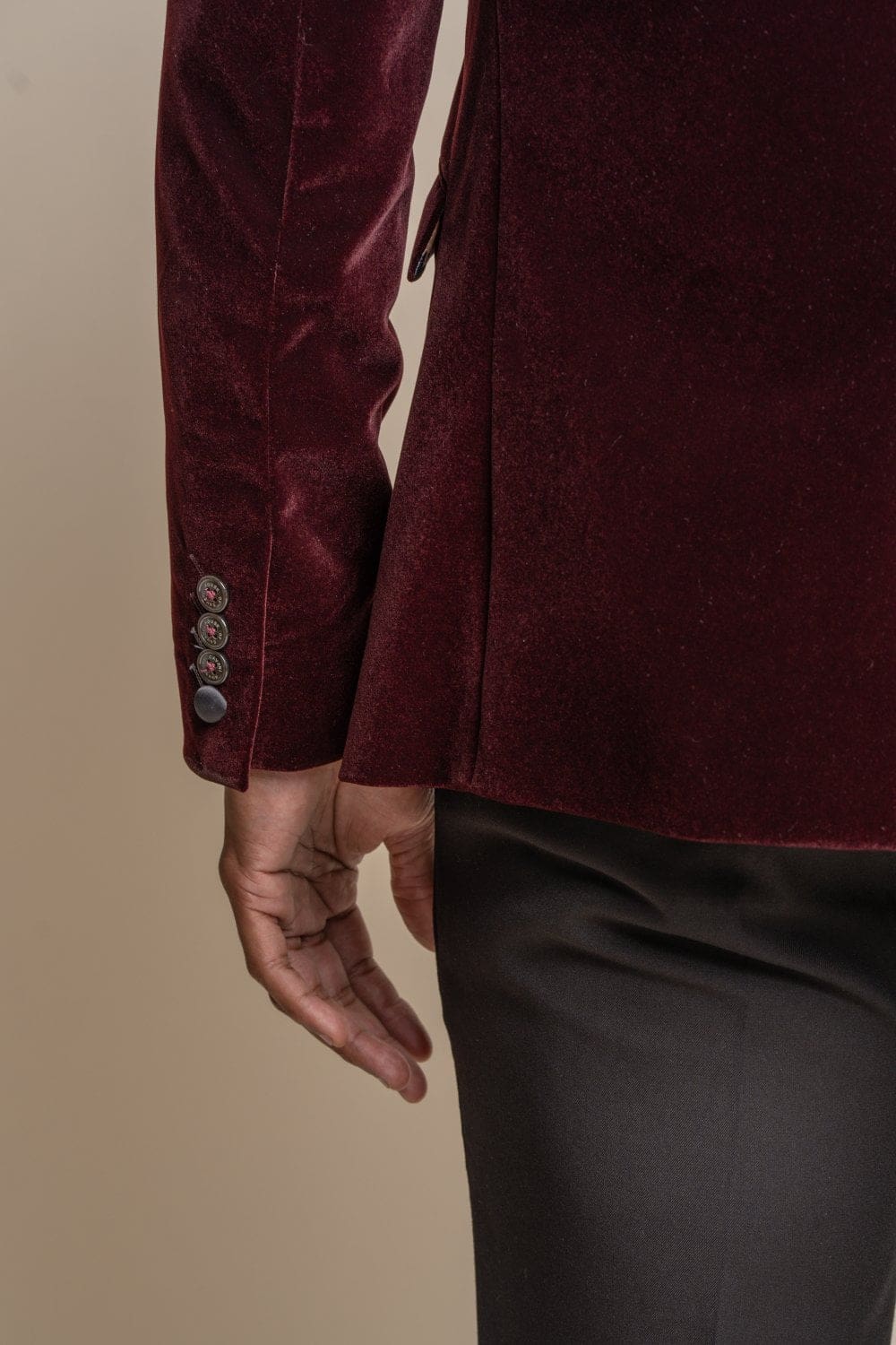 Cavani | Rosa Wine Slim Fit Velvet Style Jacket - MENSWEARR - House of ...