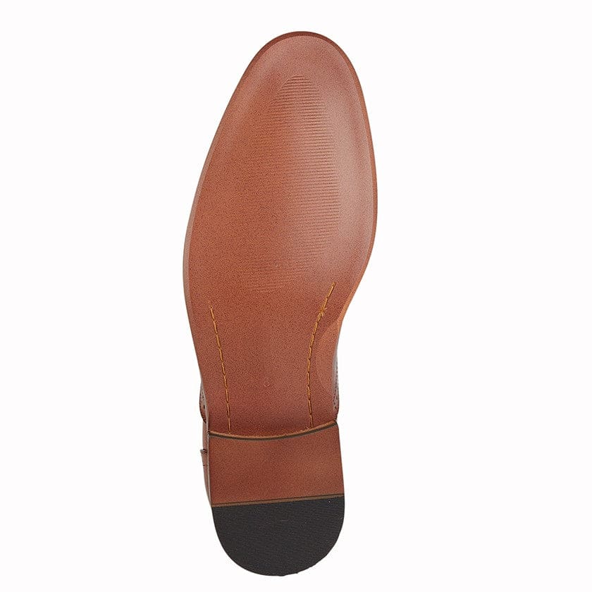 Goor Men's Ox Blood Burnished Capped Lace Oxford Brogue Shoe ...