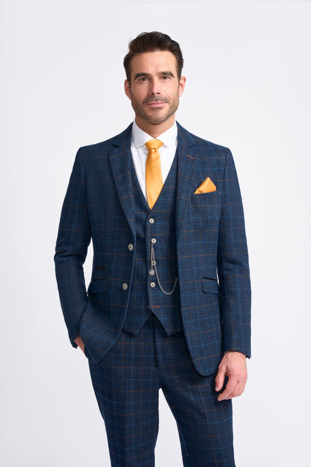 House of Cavani | Cavani Men's Cody Blue 3 Piece Suit - MENSWEARR ...