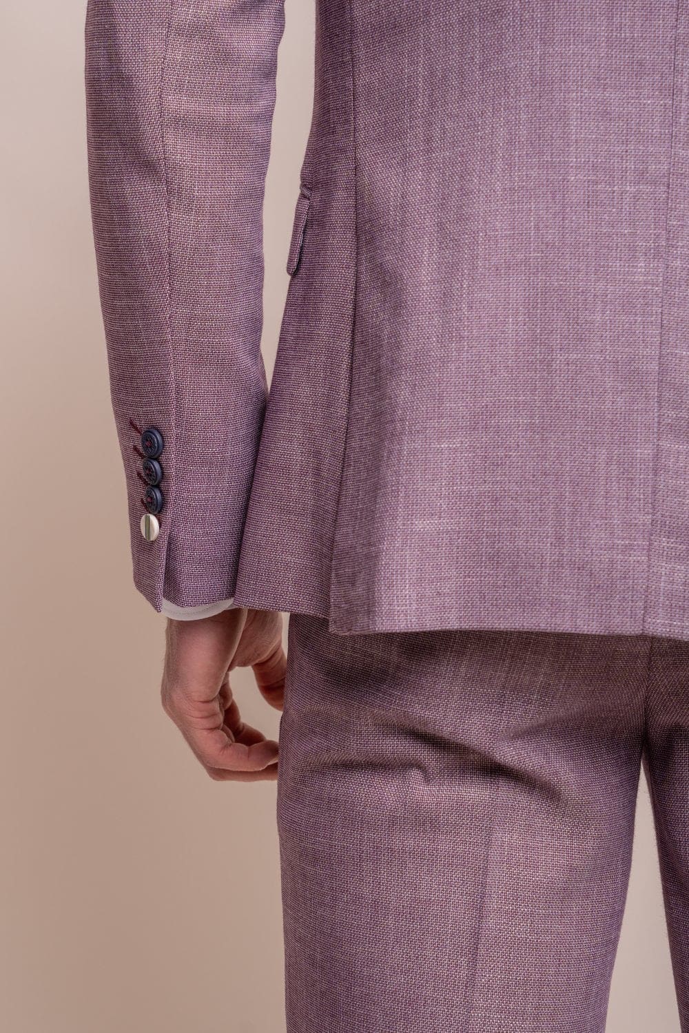 Cavani | Cavani Classic Miami Lilac Slim Fit Tweed Style Blazer - MENSWEARR