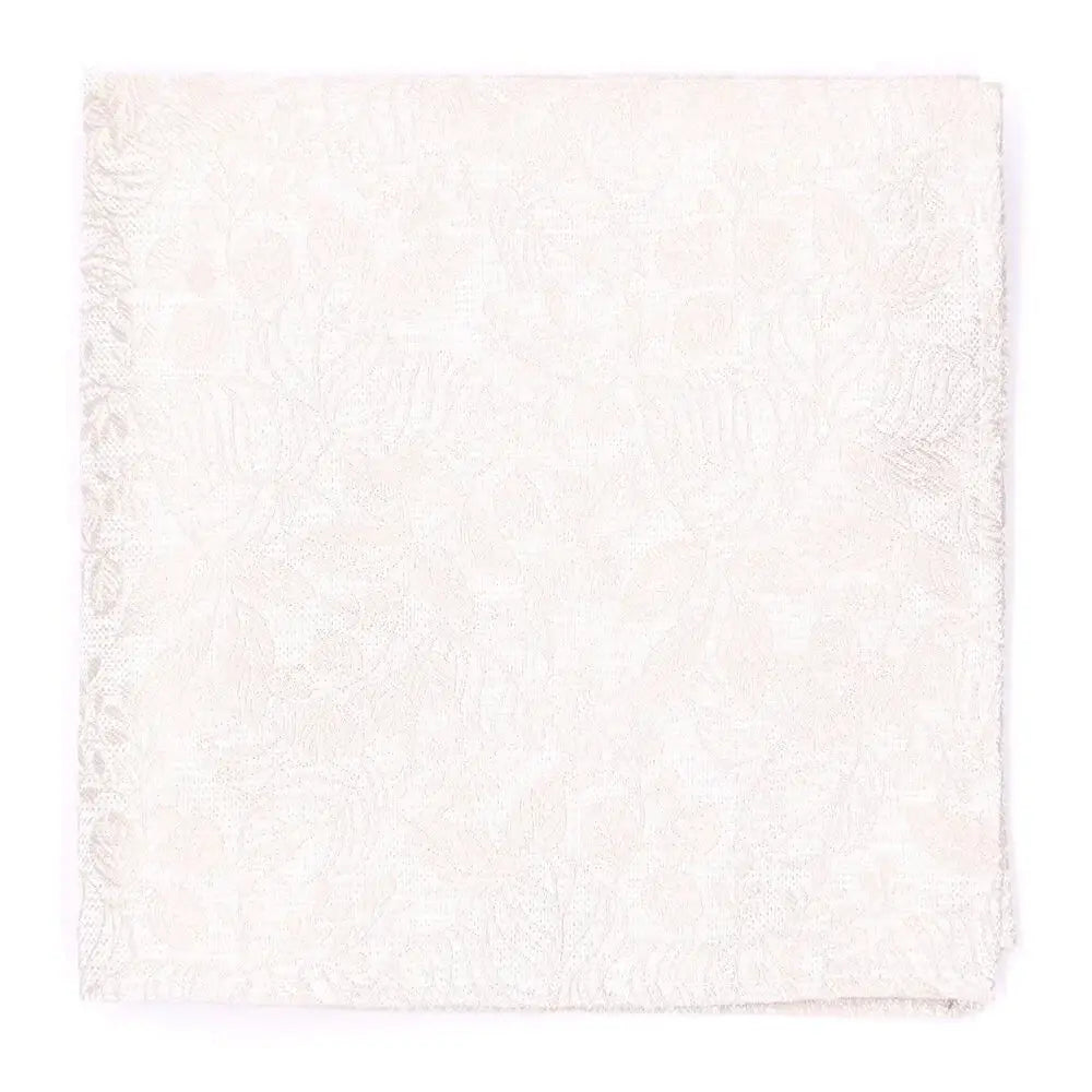 LA Smith | LA Smith Champagne Textured Floral Tie And Hank Set ...
