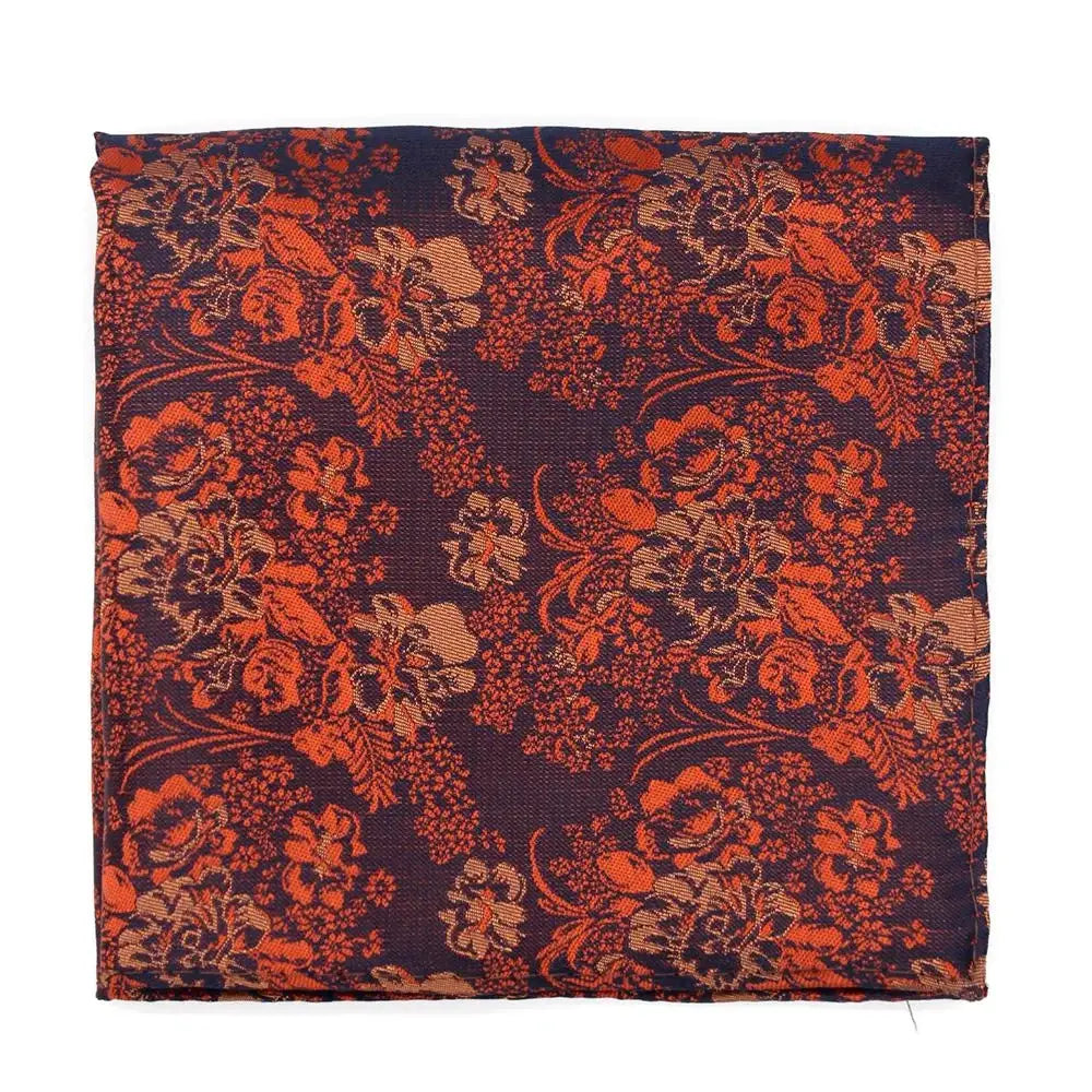 LA Smith | LA Smith Copper And Gold On Navy Pretty Floral Hank ...