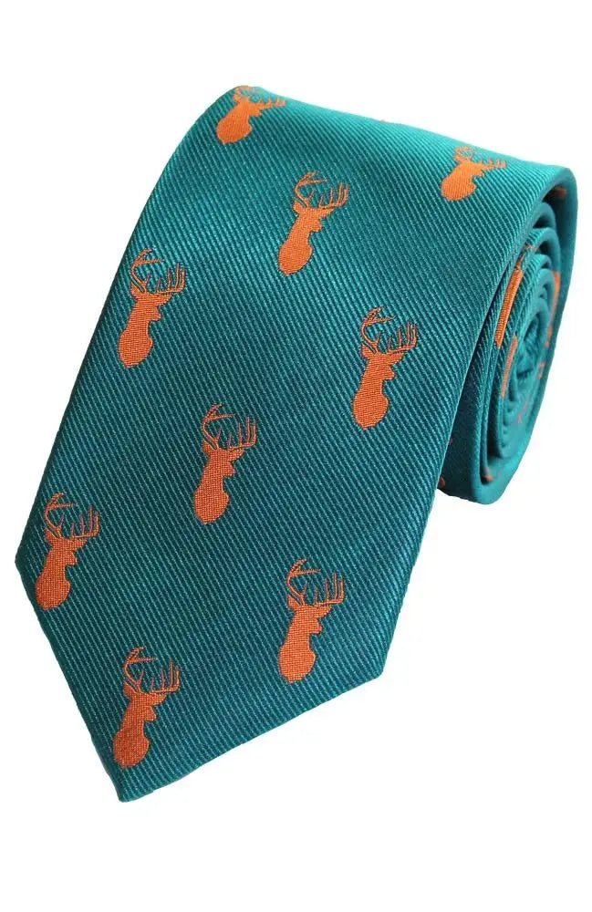 LA Smith | LA Smith Country And Hobby Stag Silk Ties - MENSWEARR ...