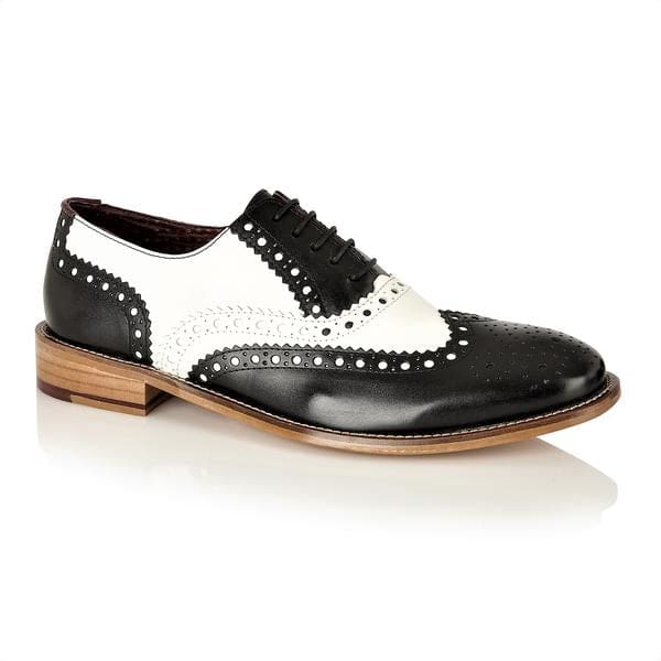 London Brogues | London Brogue Gatsby Brogue Black/White Men’s Shoes ...