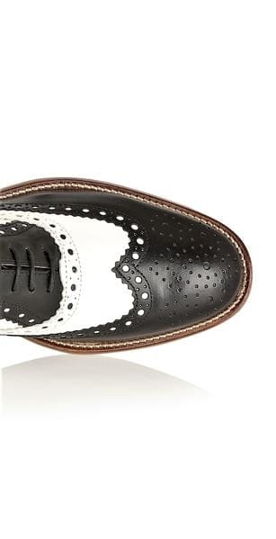 London Brogues | London Brogue Gatsby Brogue Black/White Men's Shoes ...
