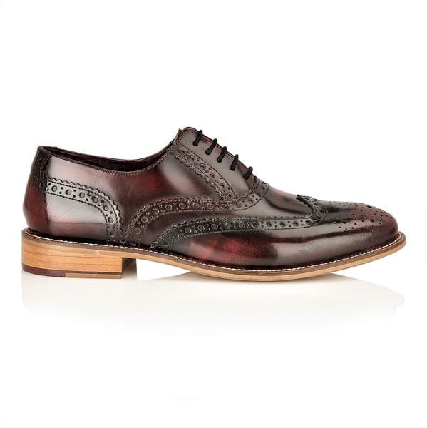 London Brogues | London Brogue Gatsby Brogue Bordo Men's Shoe ...