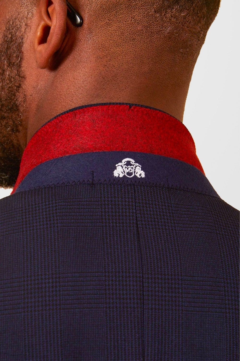 Marc Darcy | Marc Darcy Bromley Navy Blue Check 3 Piece Suit ...