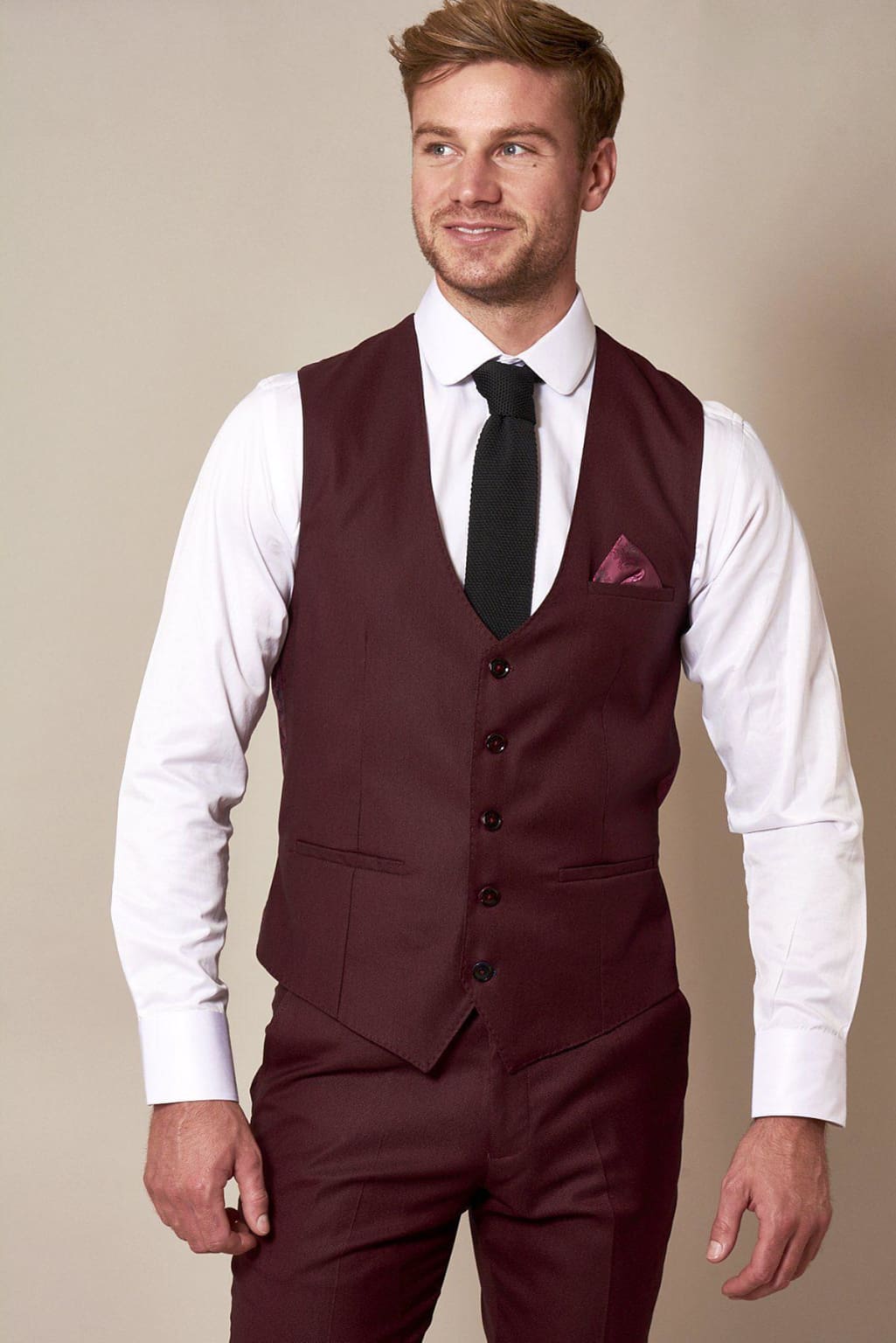 Marc Darcy | Marc Darcy Danny Wine 3 Piece Suit - MENSWEARR - House of ...