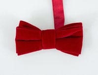 MENSWEARR | Cavani Red Velvet Bow Tie - MENSWEARR - House of Menswear ...