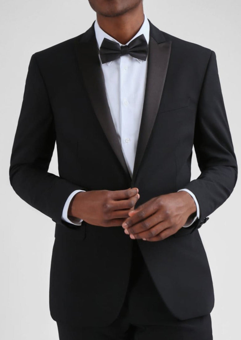 Ted Baker | Ted Baker Men's Black Slim Fit Tuxedo Dinner Jacket - MENSWEARR