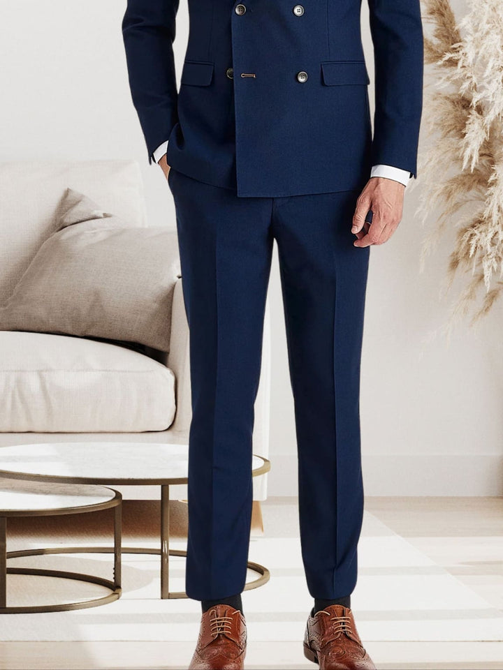 Paul Andrew | Paul Andrew’s Mayfair Navy Double Breasted Suit MENSWEARR House of Menswear ...