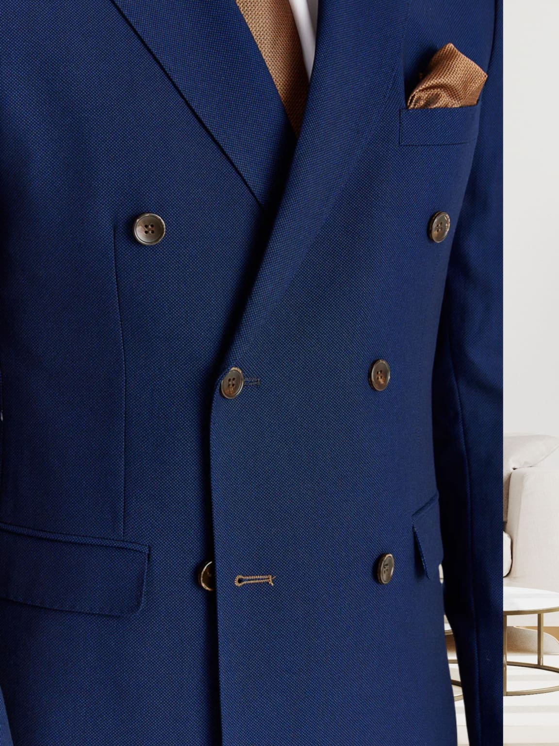 Paul Andrew | Paul Andrew’s Mayfair Navy Double Breasted Suit MENSWEARR ...