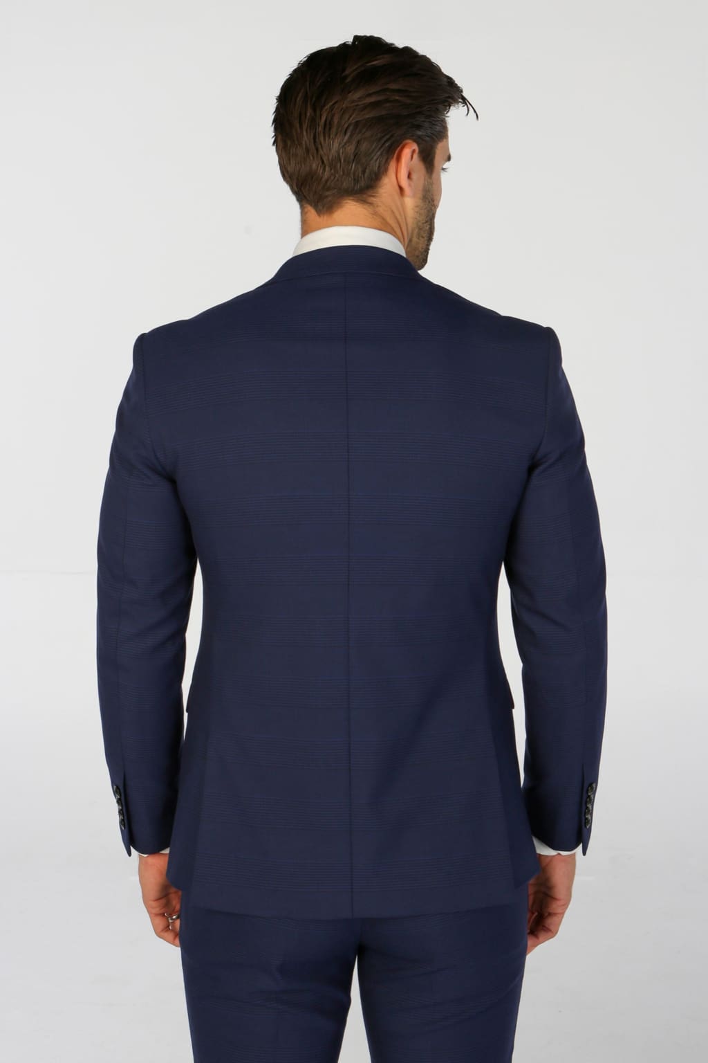 Paul Andrew | Mark - Men's Blue Check Blazer - MENSWEARR - House of ...