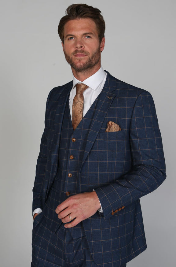 Paul Andrew | Men's Hamleys Navy Blazer - MENSWEARR - House of Menswear ...