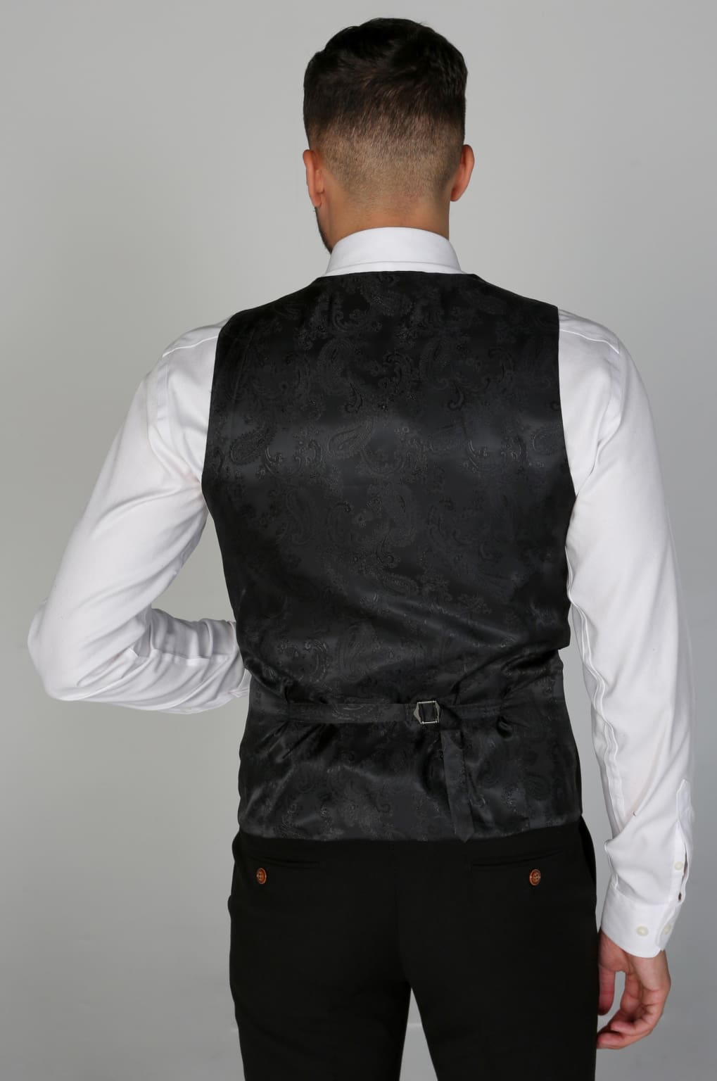 Paul Andrew | Men’s Mayfair Black Waistcoat - MENSWEARR
