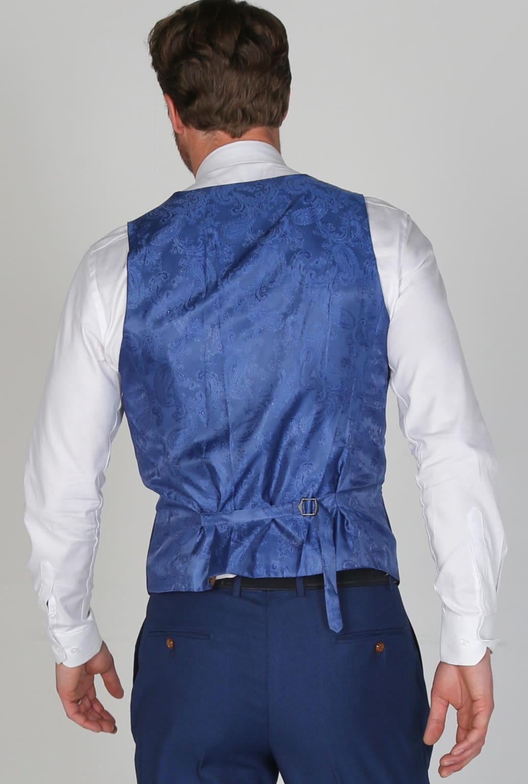 Paul Andrew | Men’s Mayfair Blue Waistcoat - MENSWEARR