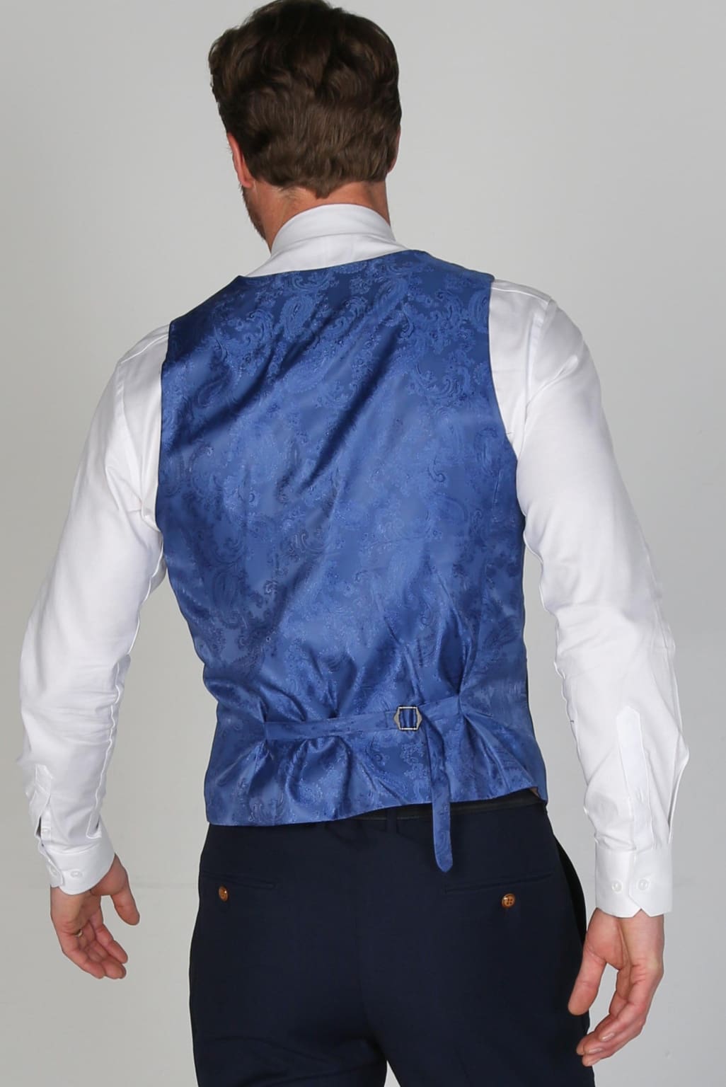 Paul Andrew | Men's Mayfair Navy Waistcoat - MENSWEARR