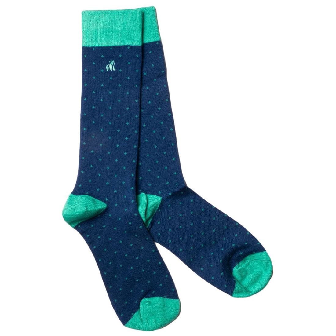 Swole Panda | Spotted Green Bamboo Socks - MENSWEARR