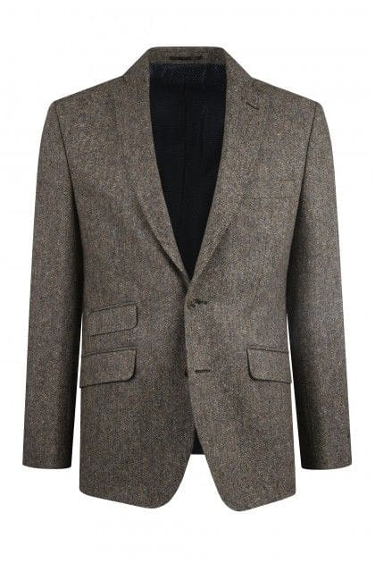Torre | Torre Albert Brown Pure Wool Light Weight Tweed Three Piece ...