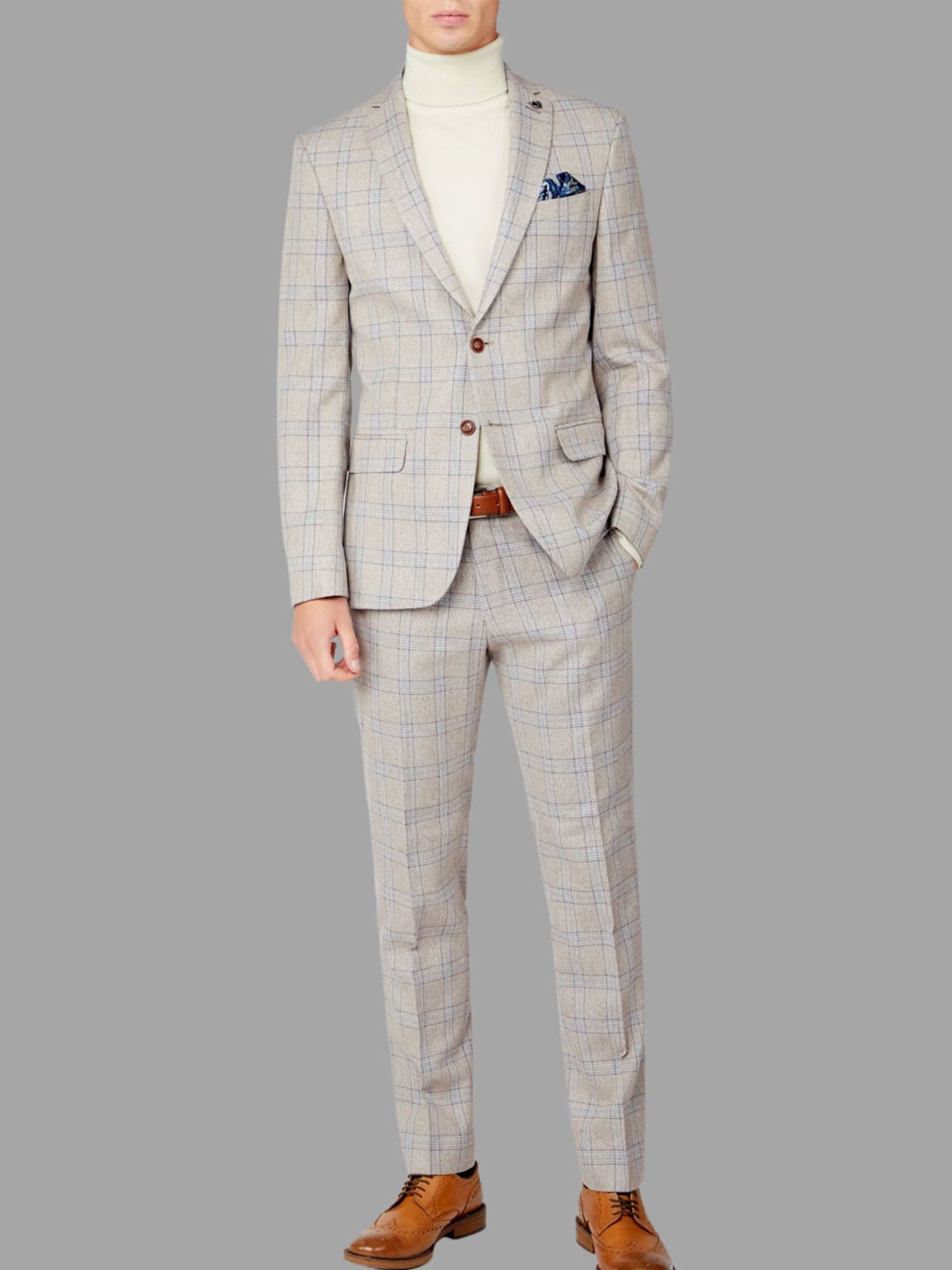 Antique Rogue | Antique Rogue Saint Cream Check Tweed Jacket ...