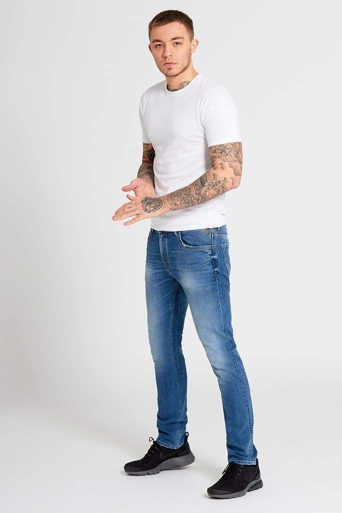 DML | SIGMA Slim Fit Jeans In Mid Wash - MENSWEARR - House of Menswear ...