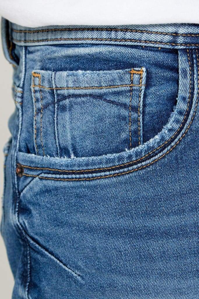 DML | SIGMA Slim Fit Jeans In Mid Wash - MENSWEARR - House of Menswear ...