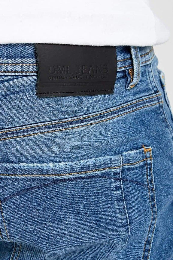 DML | SIGMA Slim Fit Jeans In Mid Wash - MENSWEARR - House of Menswear ...
