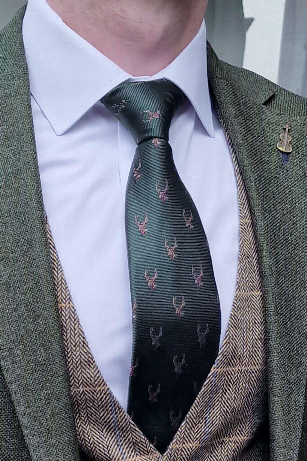Fratelli Uniti | Fratelli Robbie Men's Green Tweed Suit with Marc Darcy ...