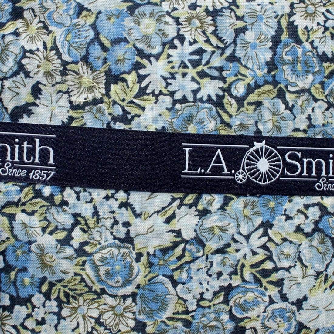LA Smith Chive Blue Gold Pure Cotton Hank Made With Liberty Fabric ...