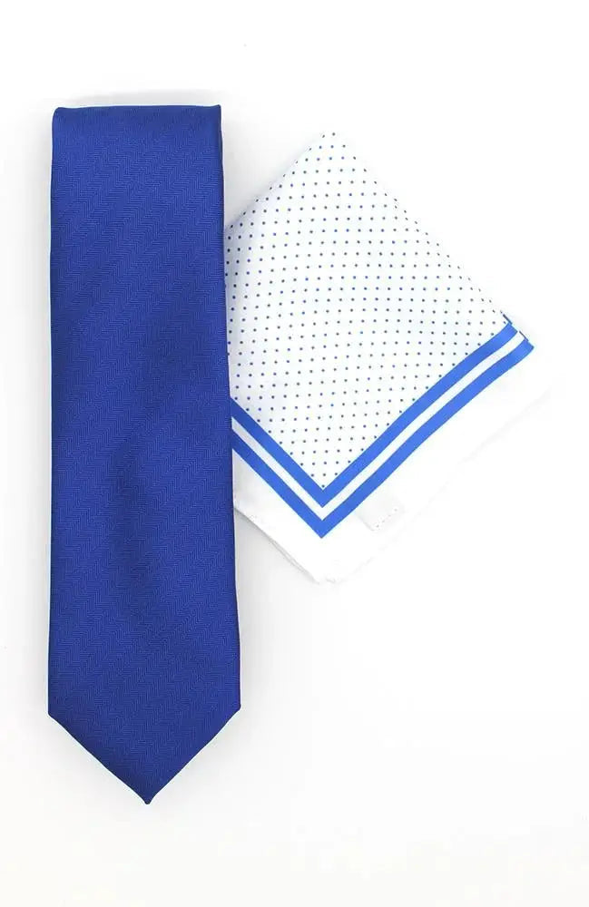 L A Smith | L A Smith Royal Classic Tie And Hank Set - MENSWEARR