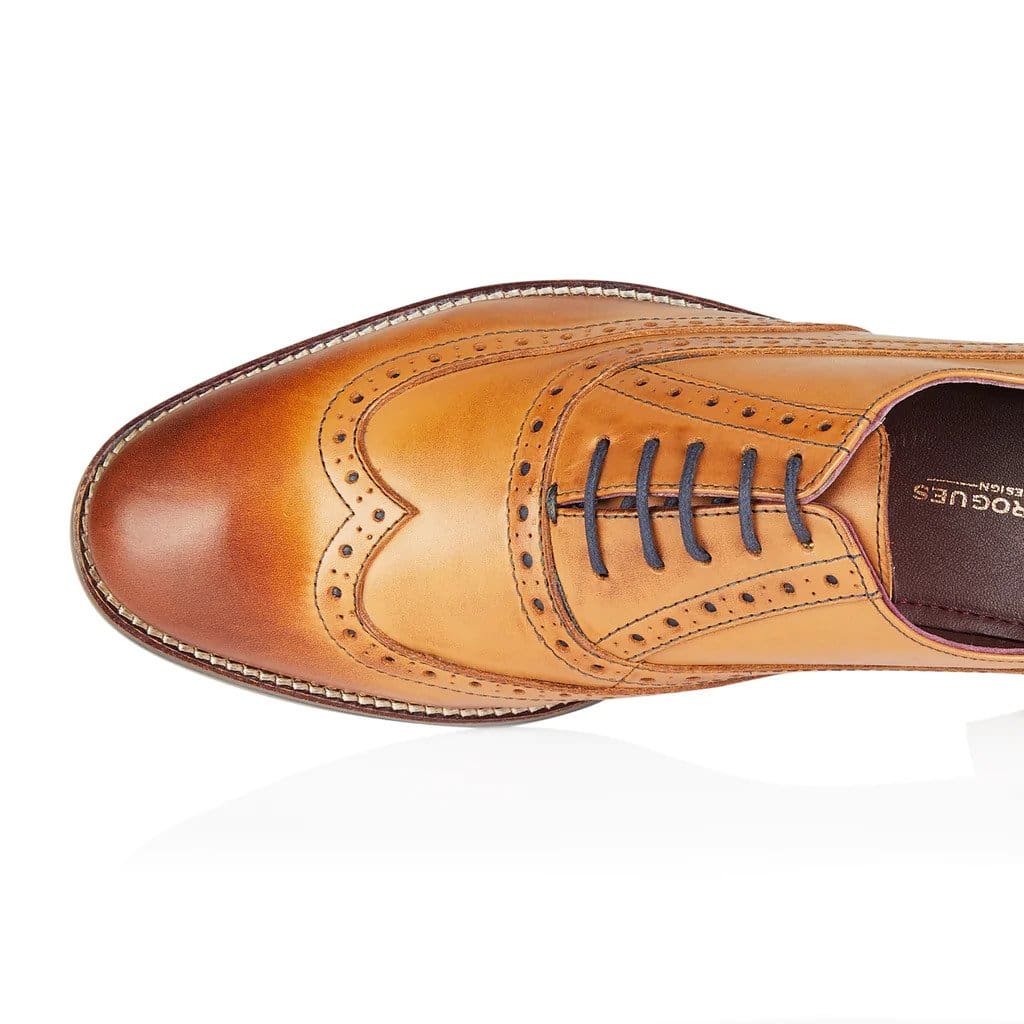 London Brogues | London Brogues Ripley Oxford Tan Men's Shoes - MENSWEARR
