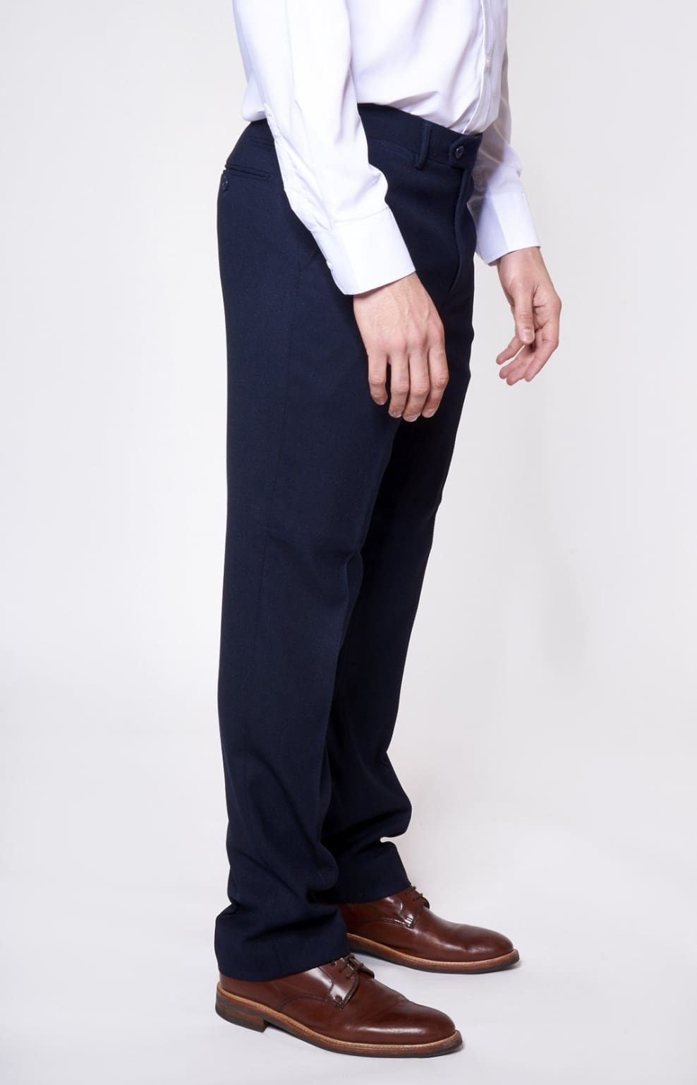 Marc Darcy | Marc Darcy JD4 Men's Navy Slim Fit Suit Trousers - MENSWEARR