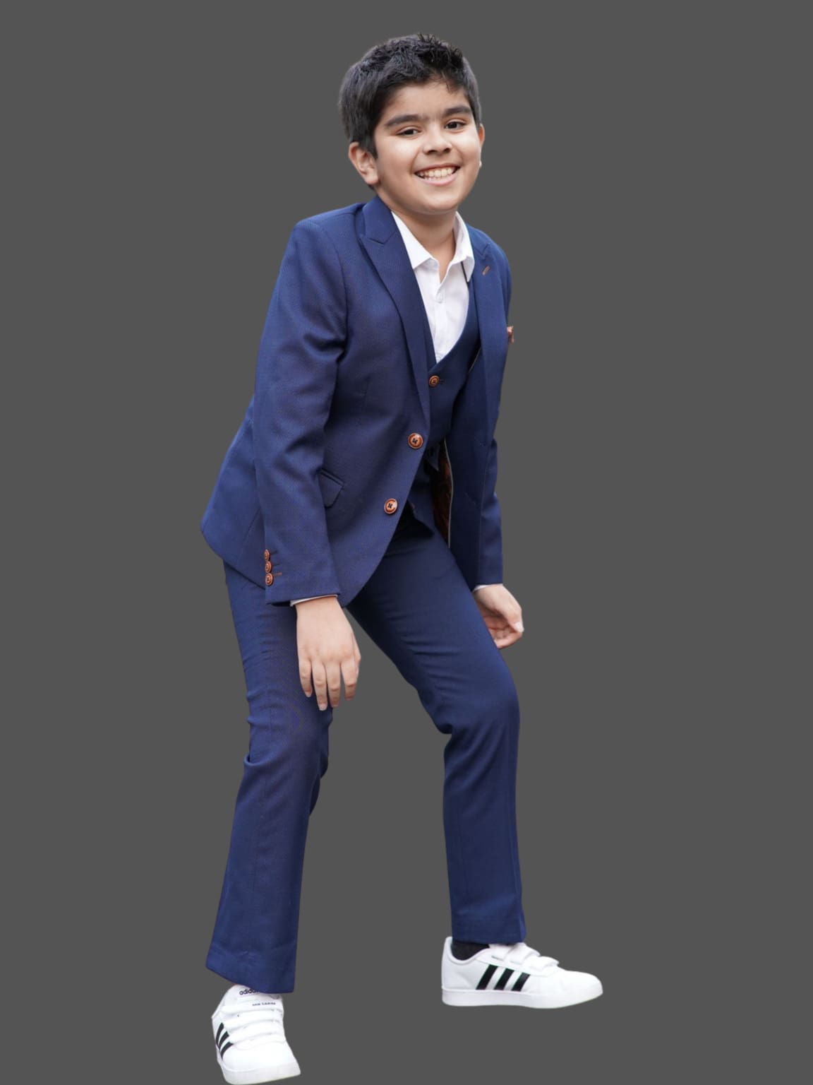 Marc Darcy | Marc Darcy Max Boy’s Royal Blue Three Piece Suit - MENSWEARR