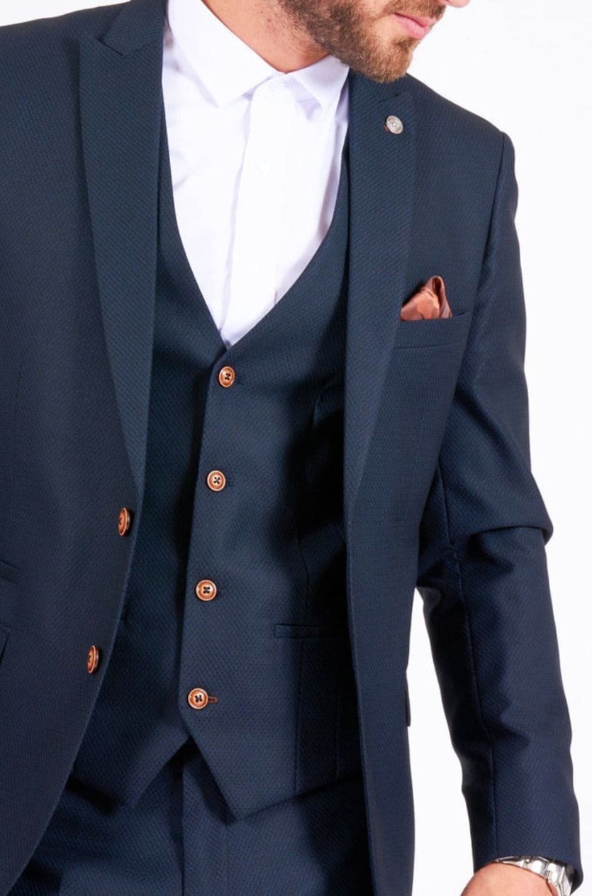 Marc Darcy | Marc Darcy Max Navy 3 Piece Suit - MENSWEARR - House of ...