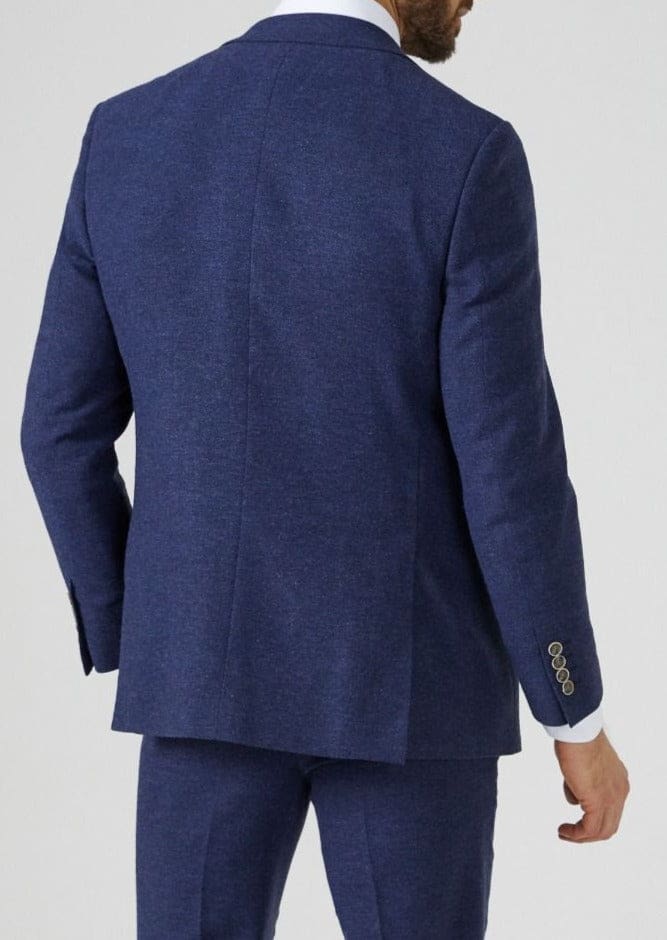 Skopes | Skopes Jude Navy Blue Herringbone Tweed 3 Piece Suit ...