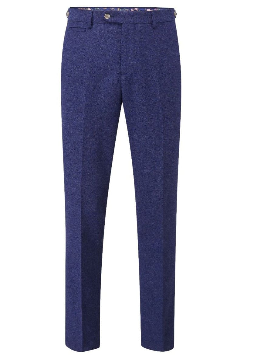 Skopes | Skopes Jude Navy Herringbone Tweed Tailored Trousers ...