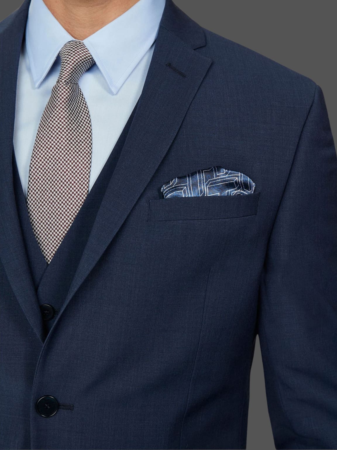 Ted Baker | Ted Baker Panama Men's Blue 3 Piece Slim Fit Suit ...